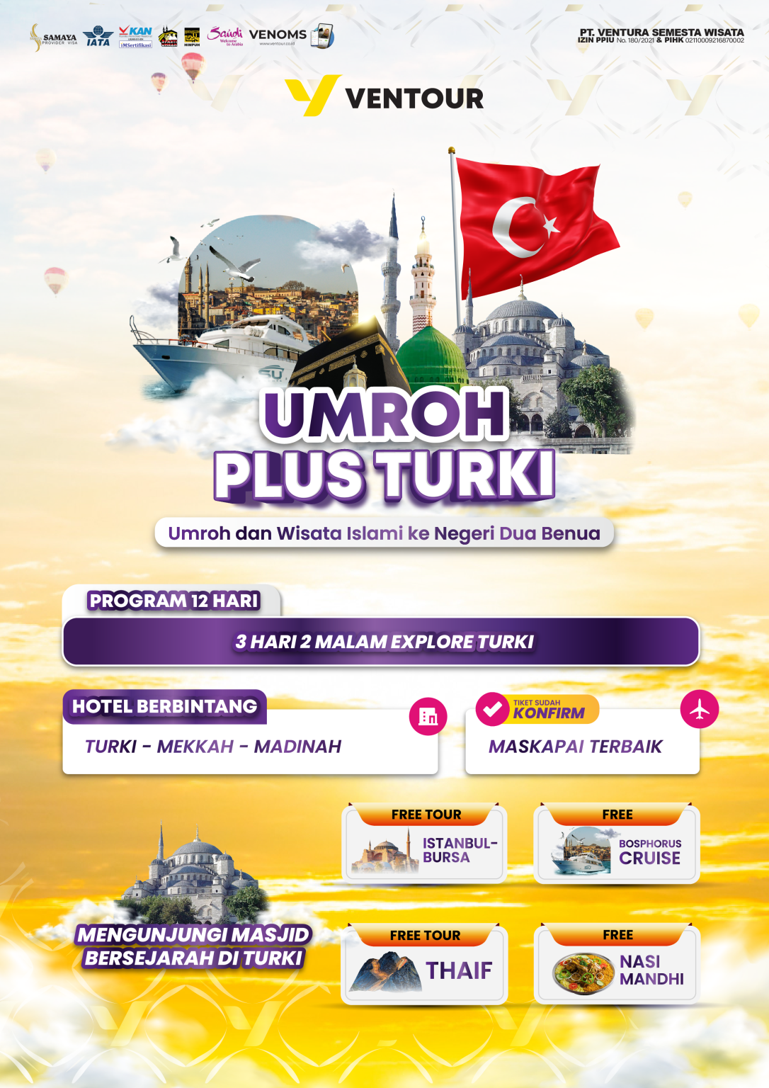 Paket Umroh Plus Turki 2025 | Ventour Travel